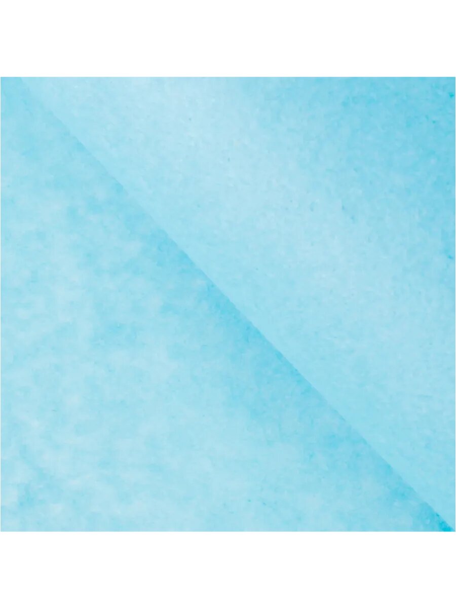 Бумага упаковочная тишью Нежно-голубая (50*66 см) 10 л / веселуха