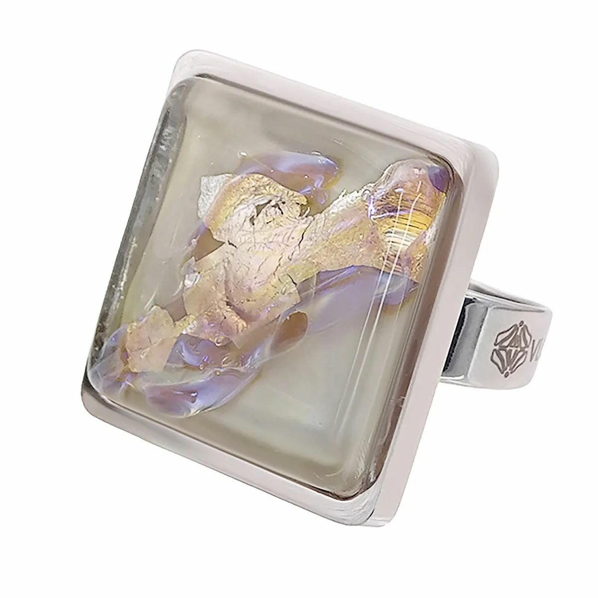 Кольцо, стекло, муранское стекло