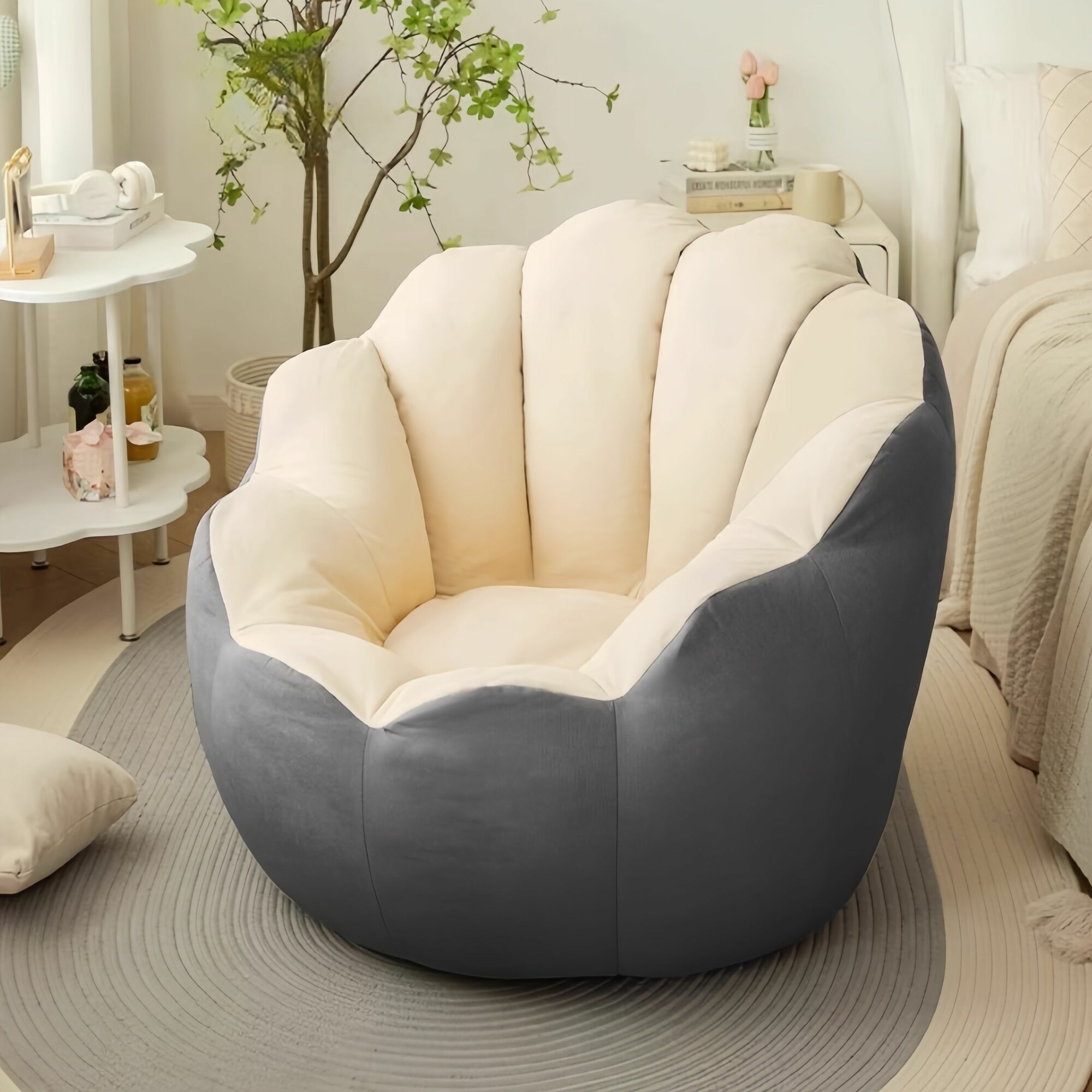 Диванный набор "Ленивый диван", темно-серый, максимальная нагрузка 150 кг, 80x90x42 см