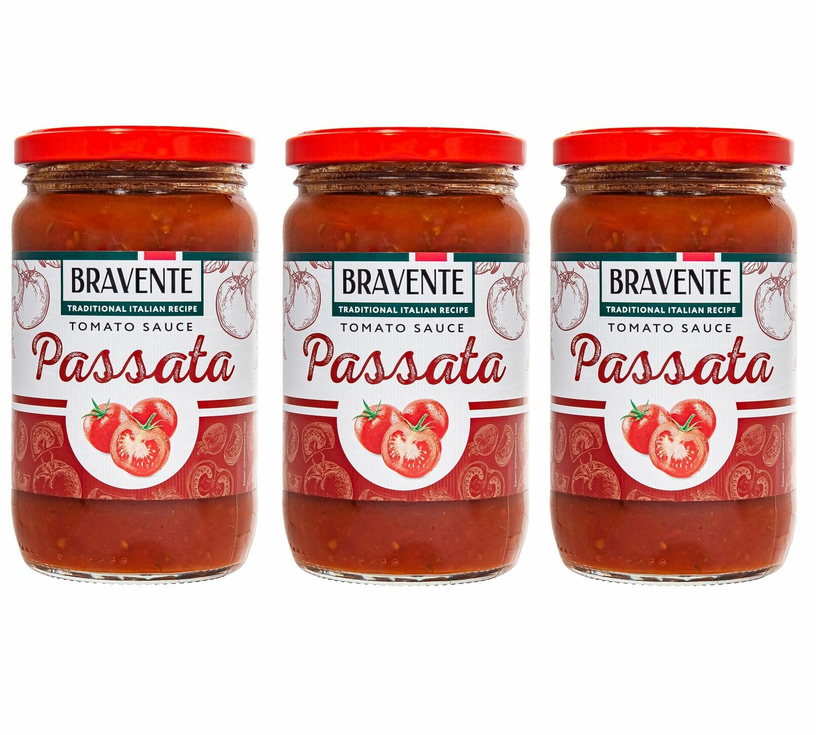 Bravente соус томатный Пассата 360гр(Набор из 3шт)
