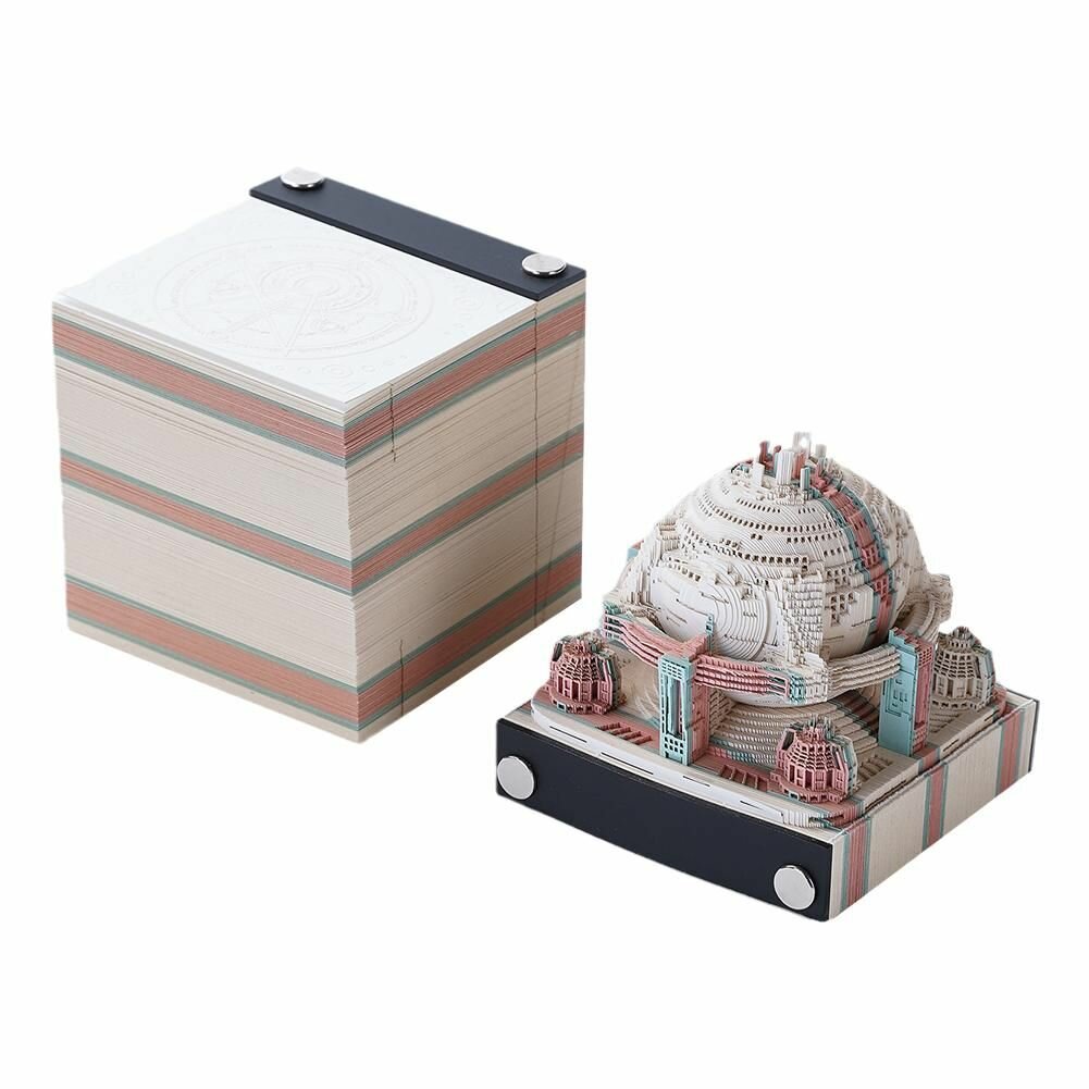 3D-календарь бумажной скульптуры Земли