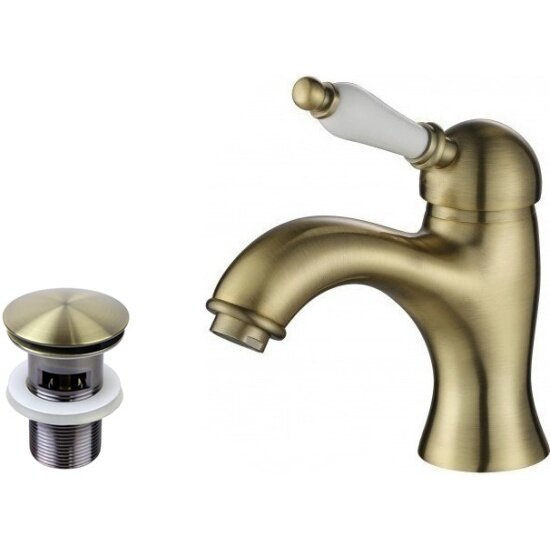 Смеситель для раковины Maretti Avorio AV32RF53 с донным клапаном, бронза