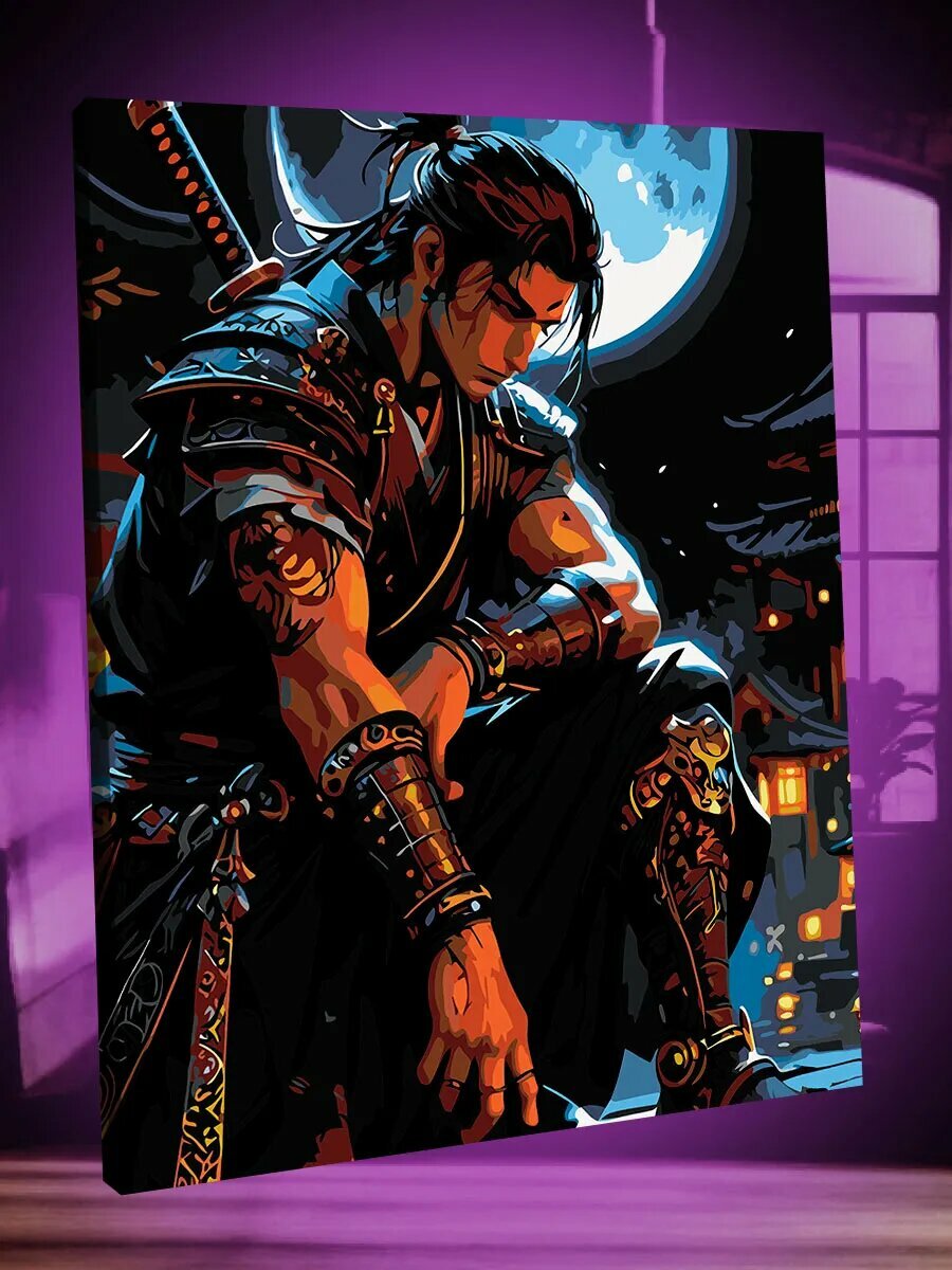 Картина по номерам Самураи