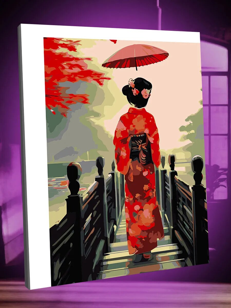 Картина по номерам Гейша