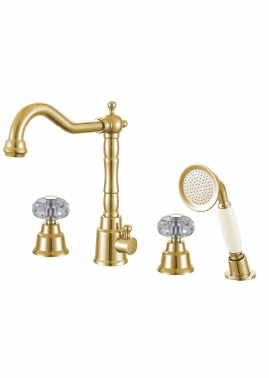 Смеситель на борт ванны GANZER GZ09034-E ретро