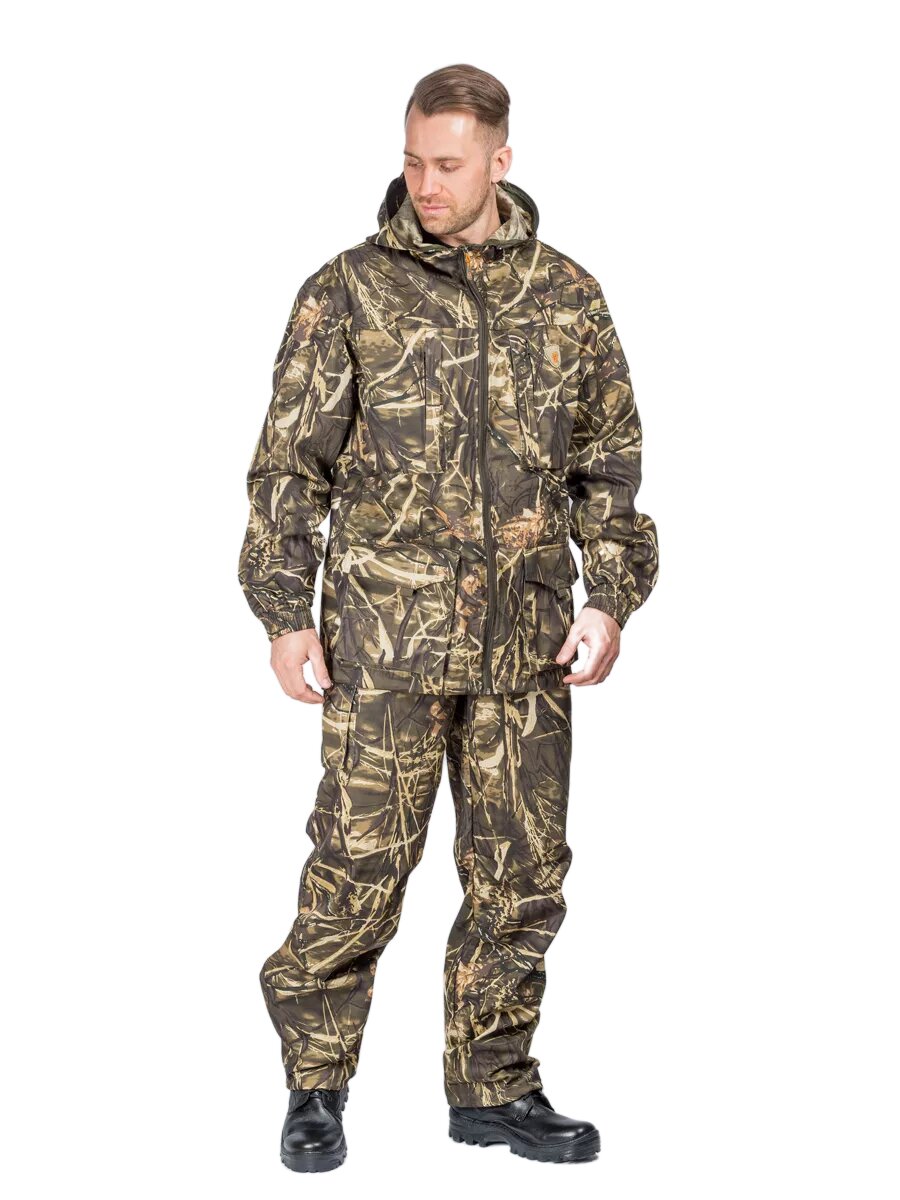 Костюм Берендей 2 Камыш смесовая ткань 240 г/м куртка+брюки антимоскитная сетка коричневый +10 до +20°C Хольстер