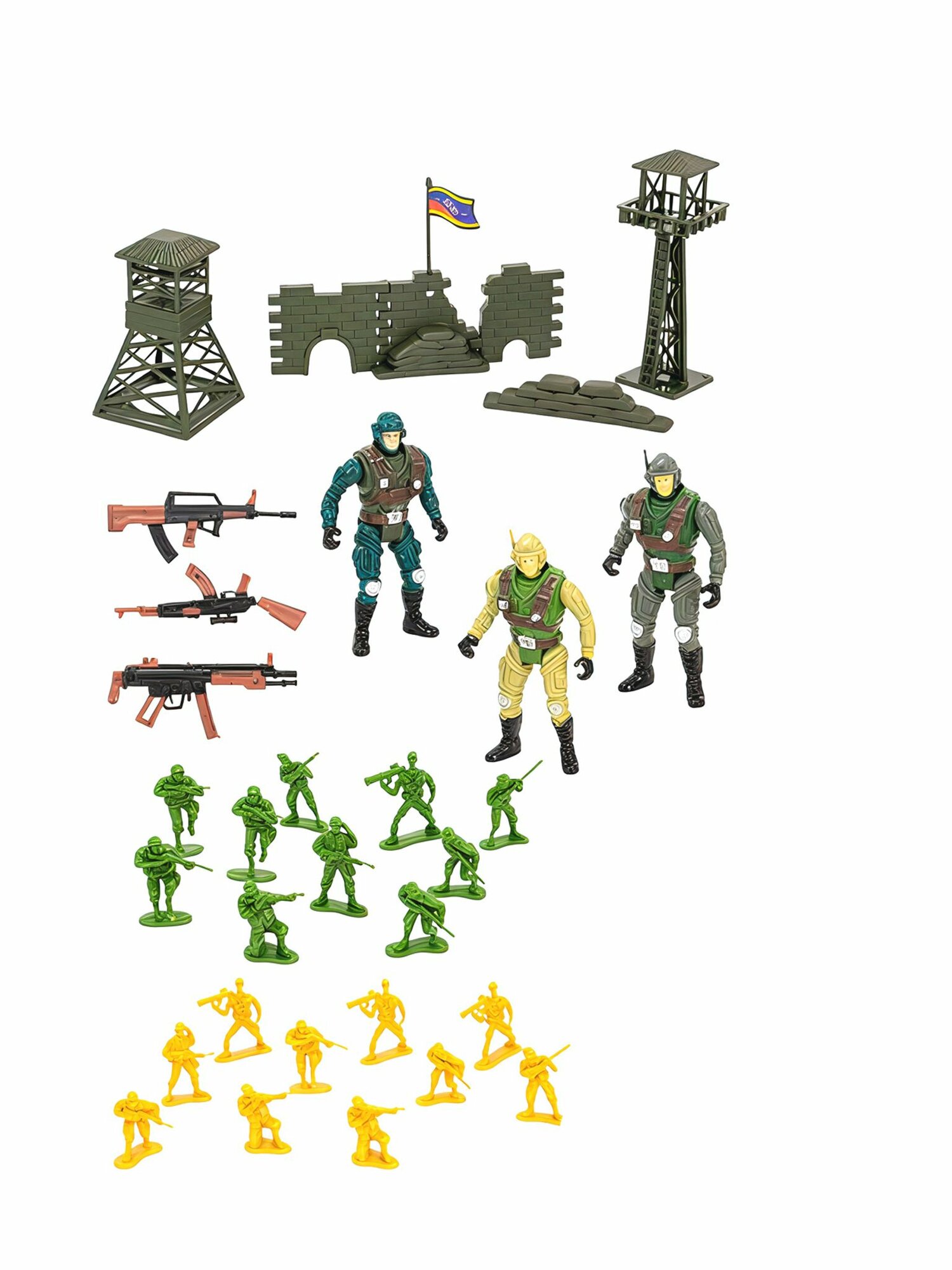 Солдатики MR BOY для мальчиков, детский набор солдатиков с аксессуарами для сюжетно-ролевых игр, развивающие игрушки для малышей