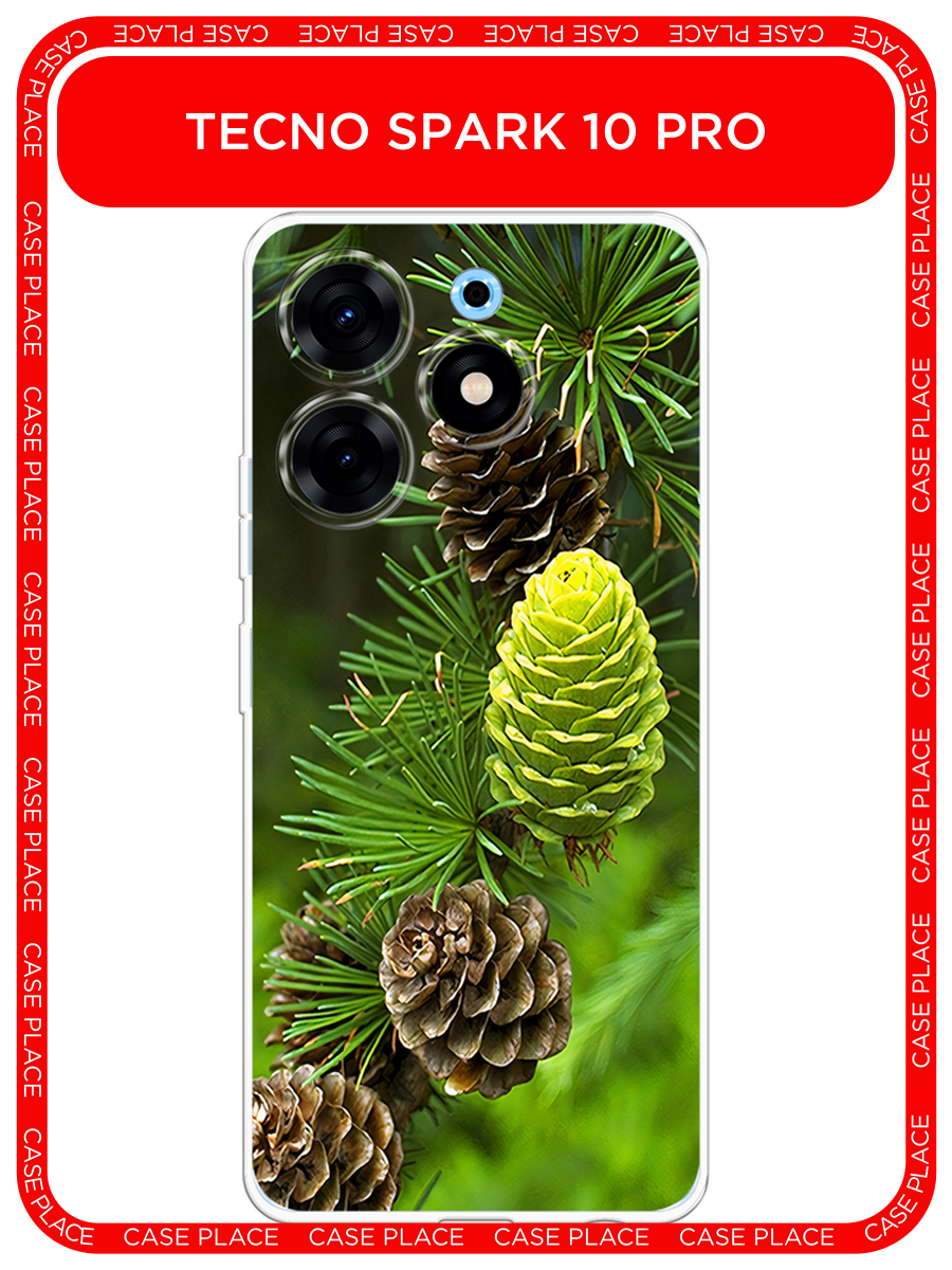 Чехол на Tecno Spark 10 Pro / Техно Спарк 10 Про с принтом Лес 13