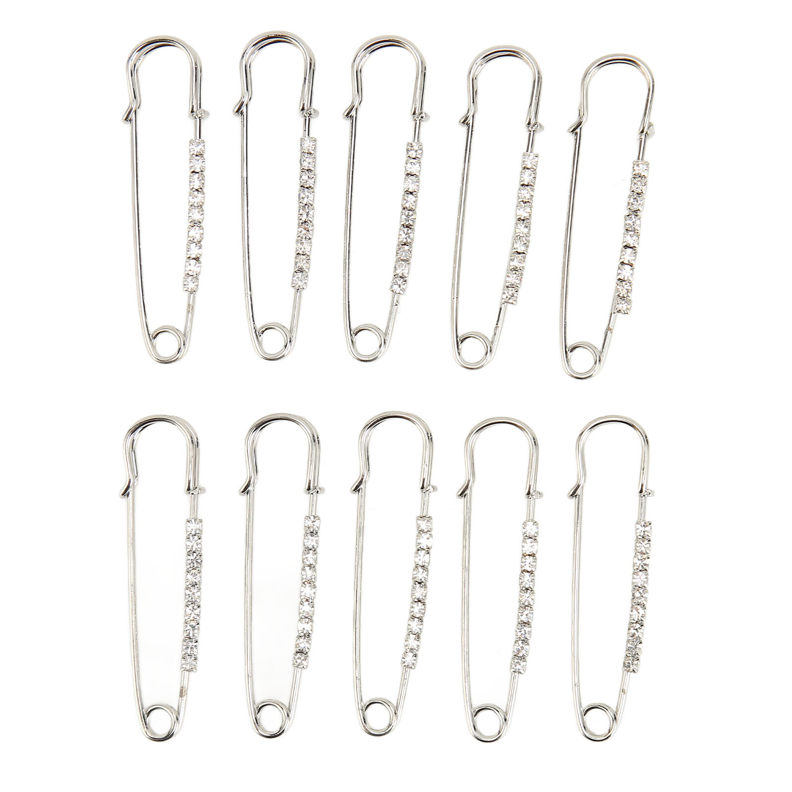 10 шт, булавки со стразами, броши для женщин, элегантные булавки в стиле ретро, легко сочетающиеся булавки для платья-свитера-рубашки