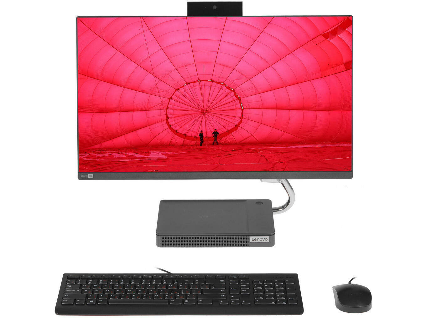 23,8" Моноблок Lenovo IdeaCentre AIO 5 24IOB6 (F0G3000TRK) серый - 1920x1080, IPS, Intel Core i5-11400T, ядра: 6 x 1,3 ГГц, 16 ГБ, SSD 512 ГБ, Intel UHD Graphics 730, Windows 10 Pro