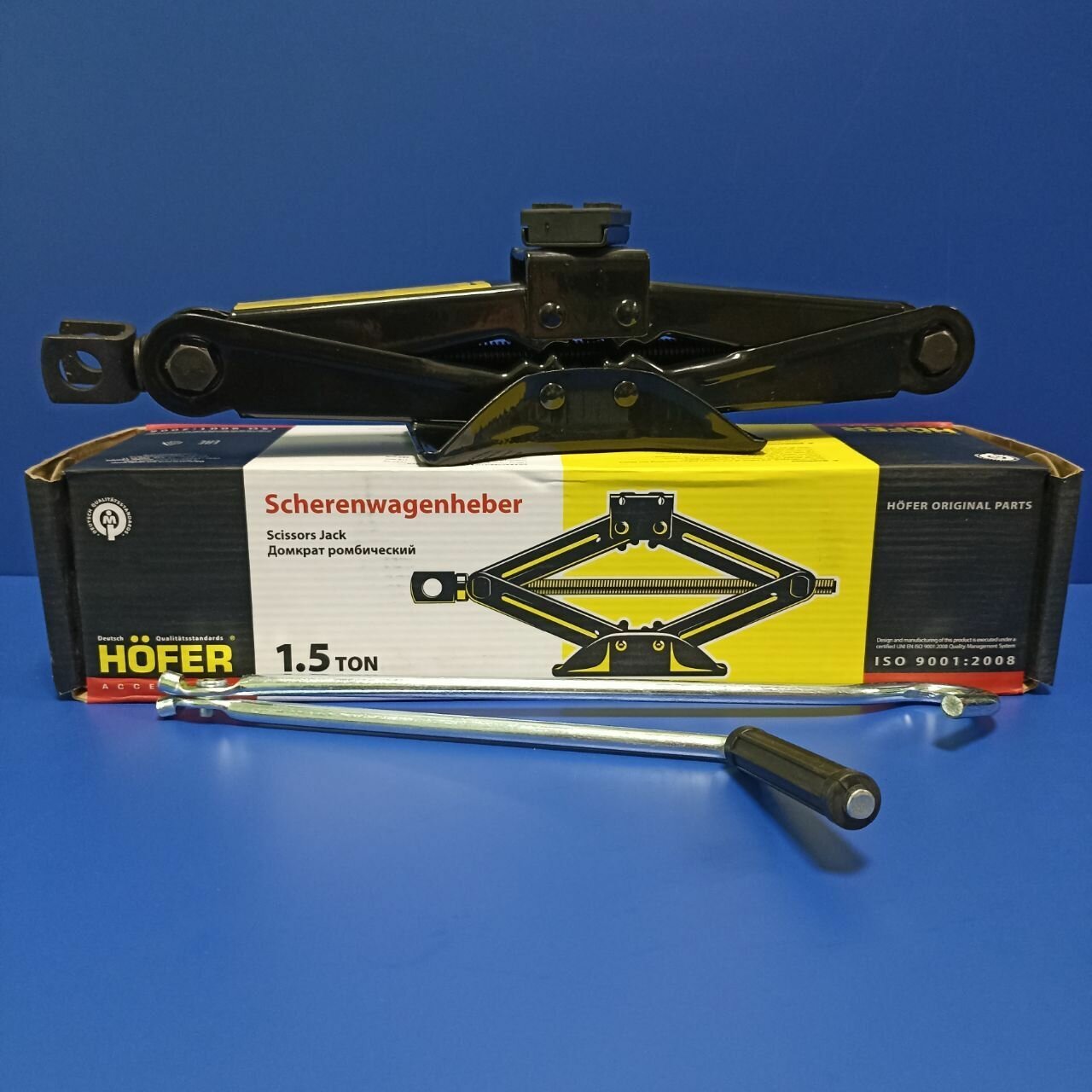 Домкрат ромбический "HOFER" 1,5т, 110-360мм