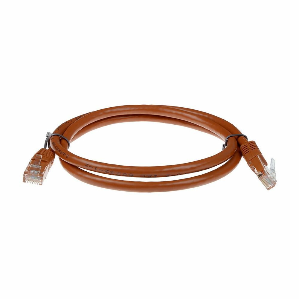 ACD Патч-корд UTP 6 кат. ACD ACD-LPU6Z-10N с разъемами RJ-45, медь, коричневый (1.0м)