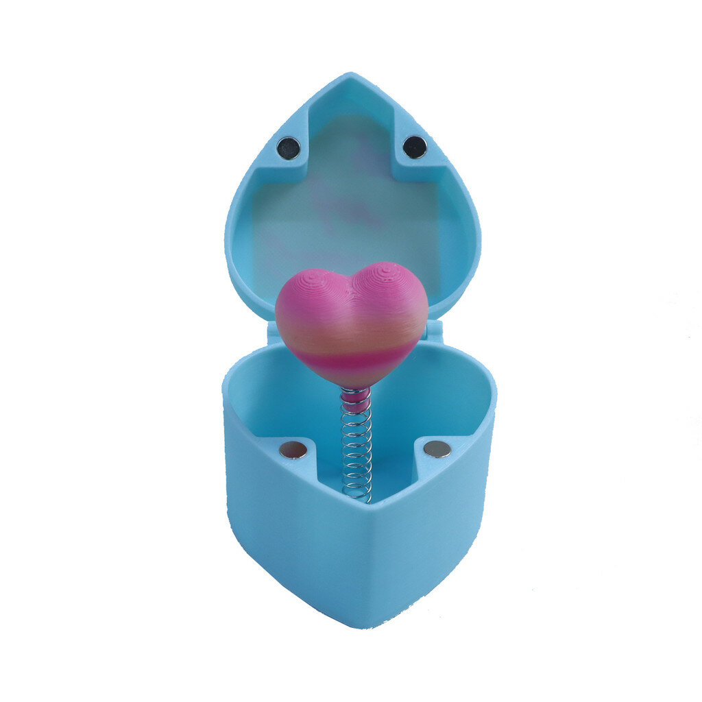 Подарочная коробка 3d printed surprise gift box collection с diy, небесно голубой, персиковый, сердце