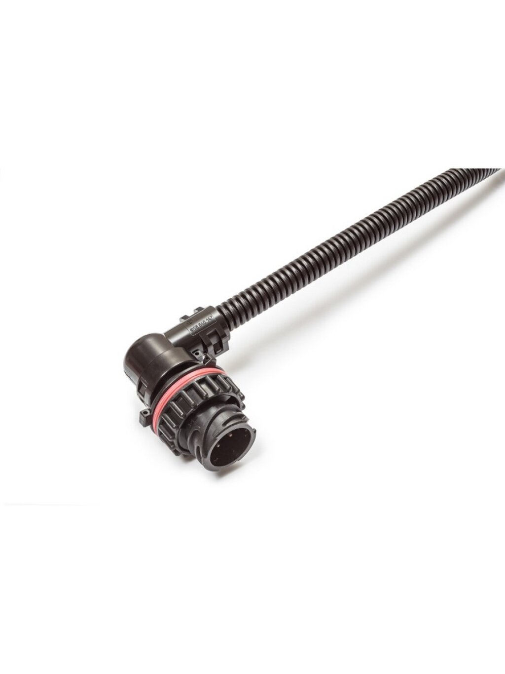 Разъем байонет 7-ми контактный с угловым адаптером для а/м ГАЗ, КАМАЗ, МАЗ с проводами в гофре "Carg