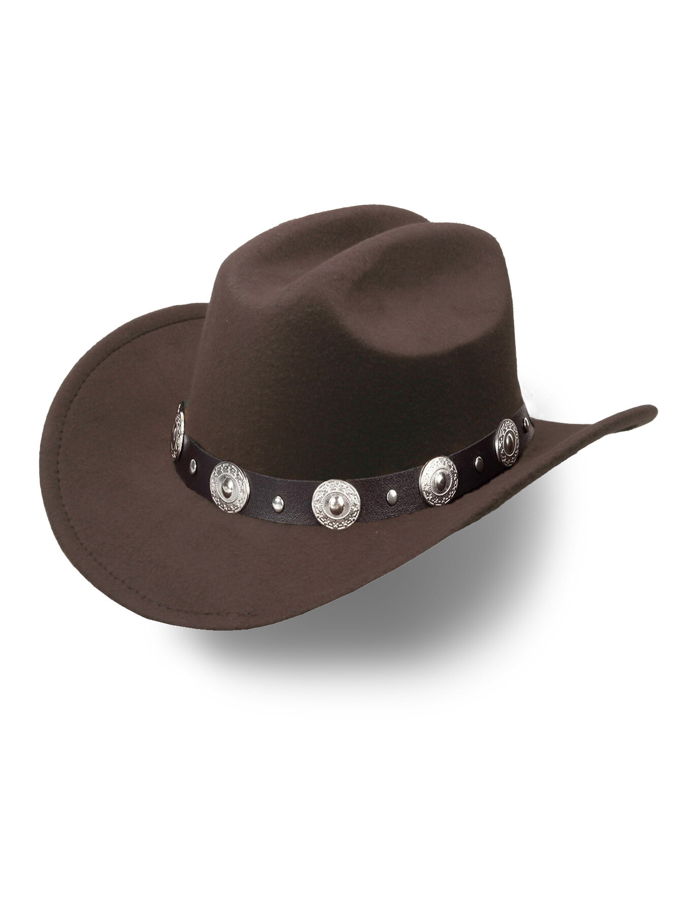 Шляпа Amazon Party Bride Cowboy Hat, фетр, размер M, 7 кофейных цветов
