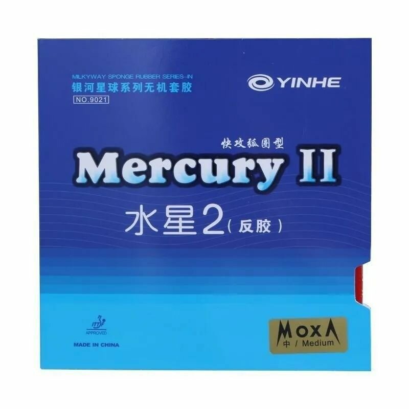 Накладка YINHE "MERCURY", для настольного тенниса, красная, синяя