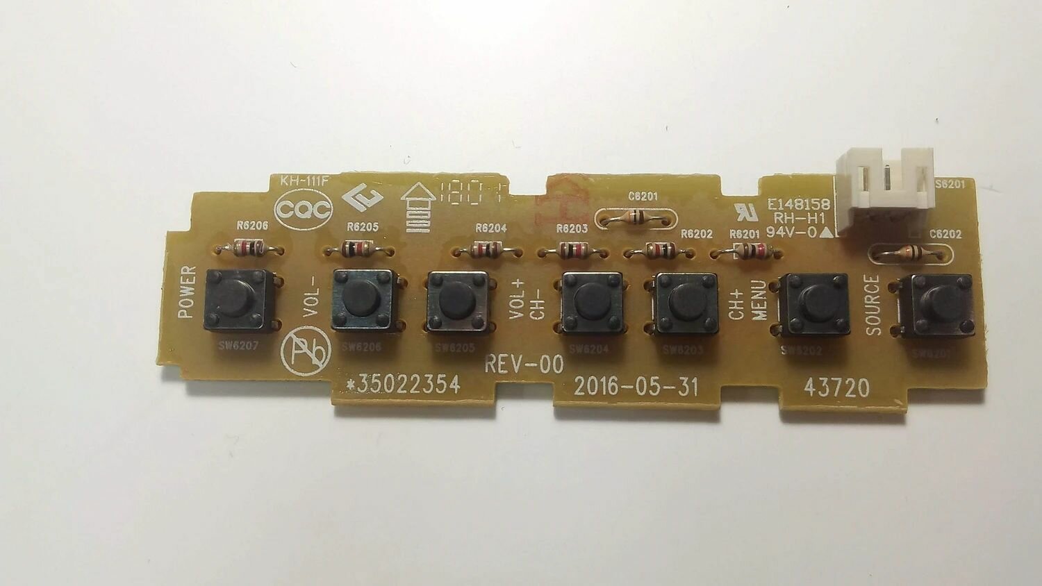 Плата кнопок 35022354 REV-00 43720 для U55D9000K Lcd Телевизор Dexp Плата управления арт. 10024