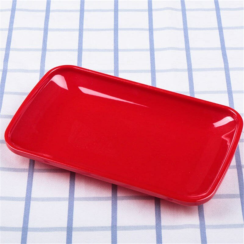 Новая 7,5/8,5/9,5-дюймовая цветная меламиновая тарелка прямоугольная для закусок, фруктов, овощей, горячего горшка, магазина, шведского стола, барбекю, кухни