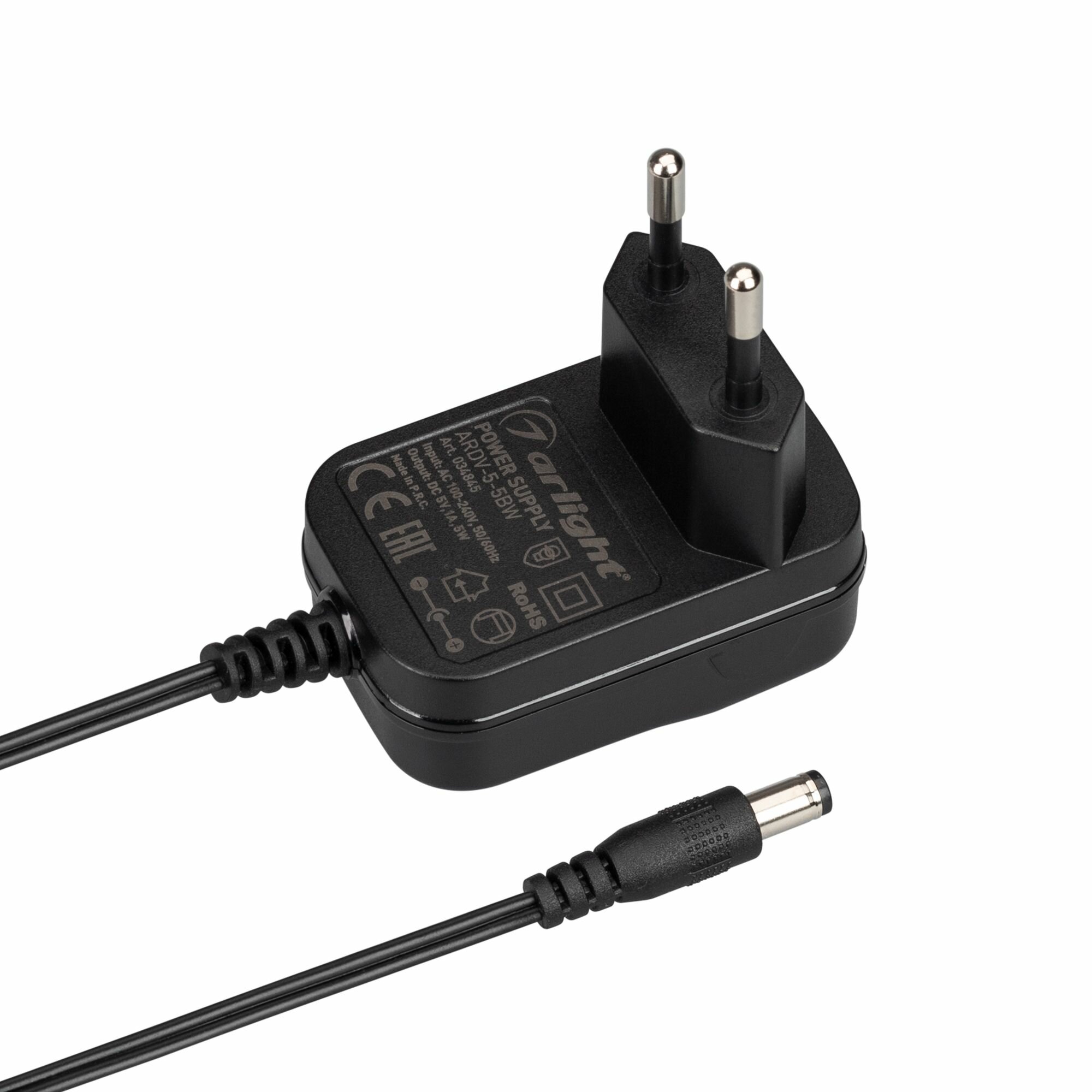 Блок питания ARDV-5-5BW (5V, 1A, 5W)