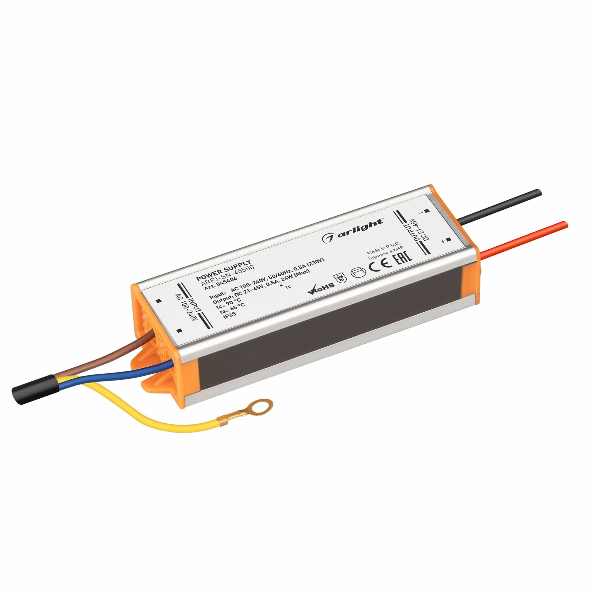 Блок питания ARPJ-SN-45500 (24W, 21-45V, 500mA)