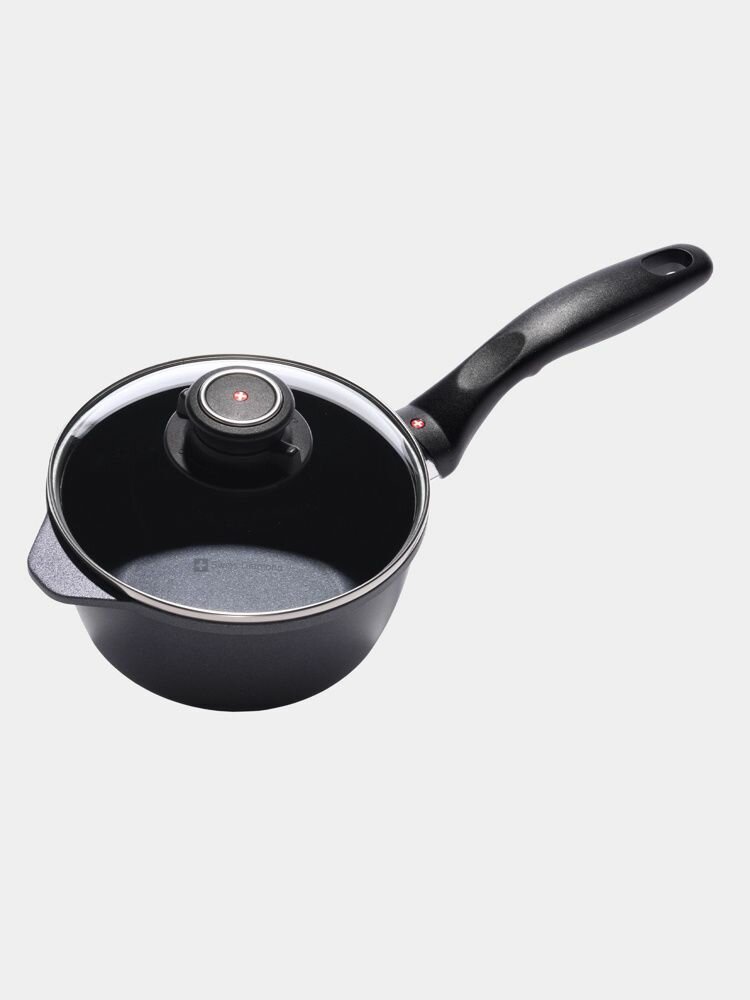 Ковш Swiss Diamond SD6718ic 18см со стеклянной крышкой