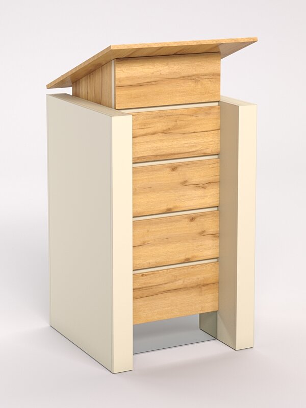 Трибуна "Премьер Министр", Орех + Серый. Производитель товара - компания Westcom.