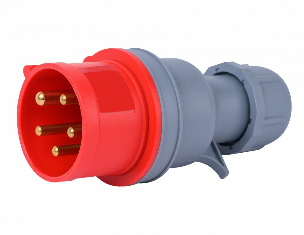 Dekraft Вилка перен. 3Р+РЕ+N 16А 380В IP44 ВП-103, 26104DEK