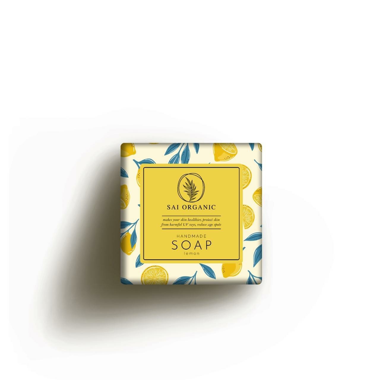 LEMON Handmade Soap, Sai Organic (лимон мыло ручной работы, Саи Органик), 90 г.