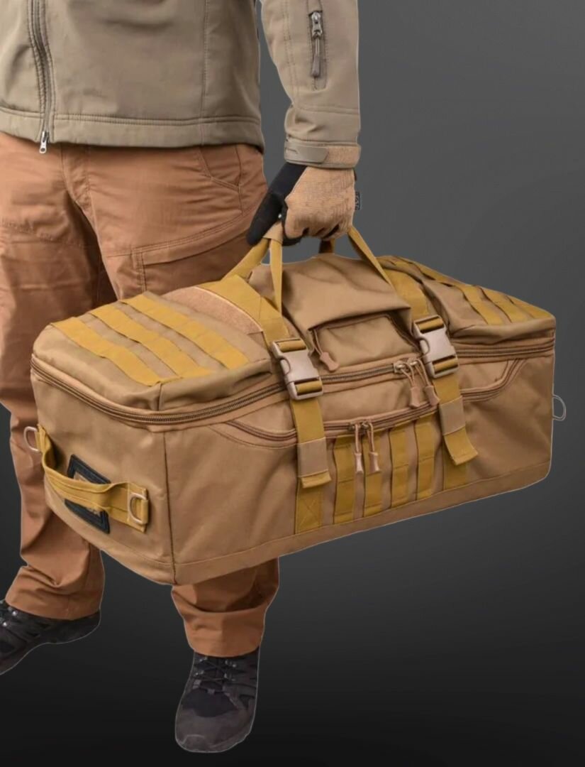 Шторм сумка рюкзак с лямками дорожная/баул тактический 50 литров