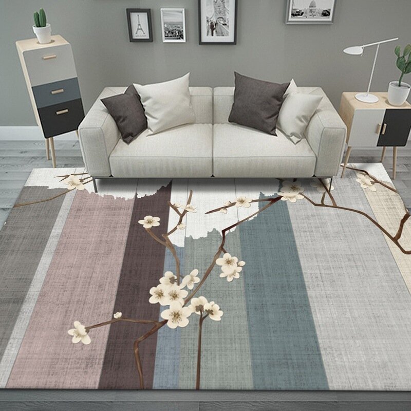 Ковер для гостиной - цветочные растения