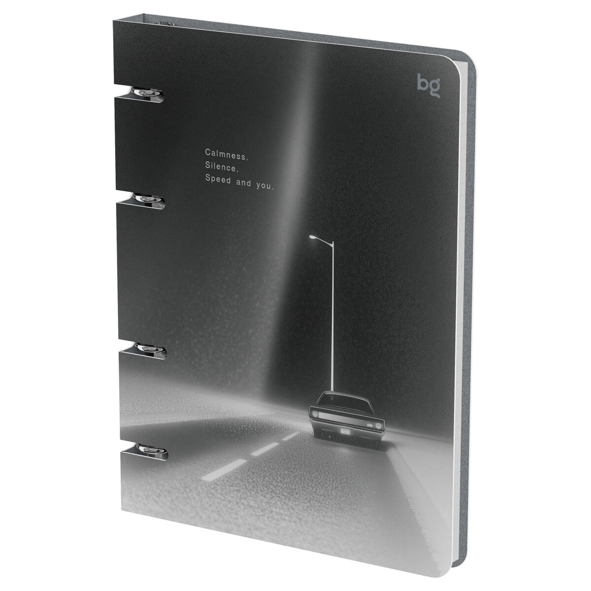 Тетрадь на кольцах А5, 120л, BG "Авто", картон, soft-touch ламинация