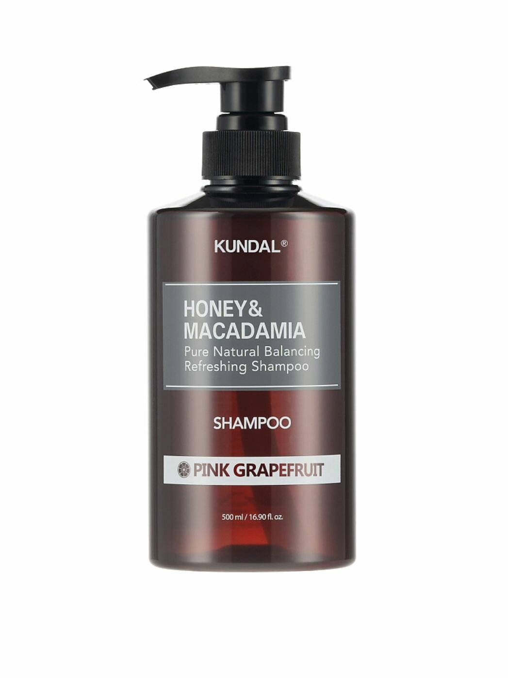 KUNDAL Шампунь для волос Розовый грейпфрут Honey & Macadamia Shampoo, 500мл