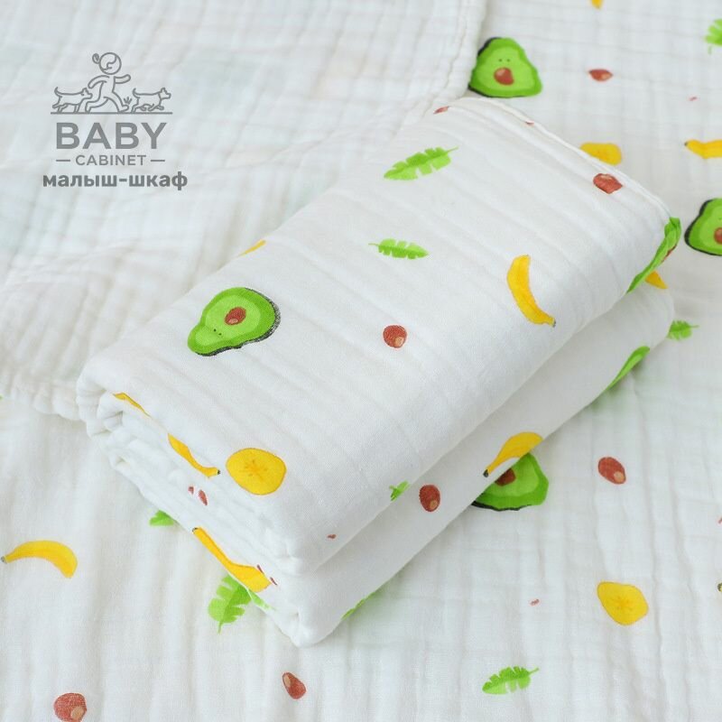 Полотенце-халат Детские Банное полотенце Марля 4слоя