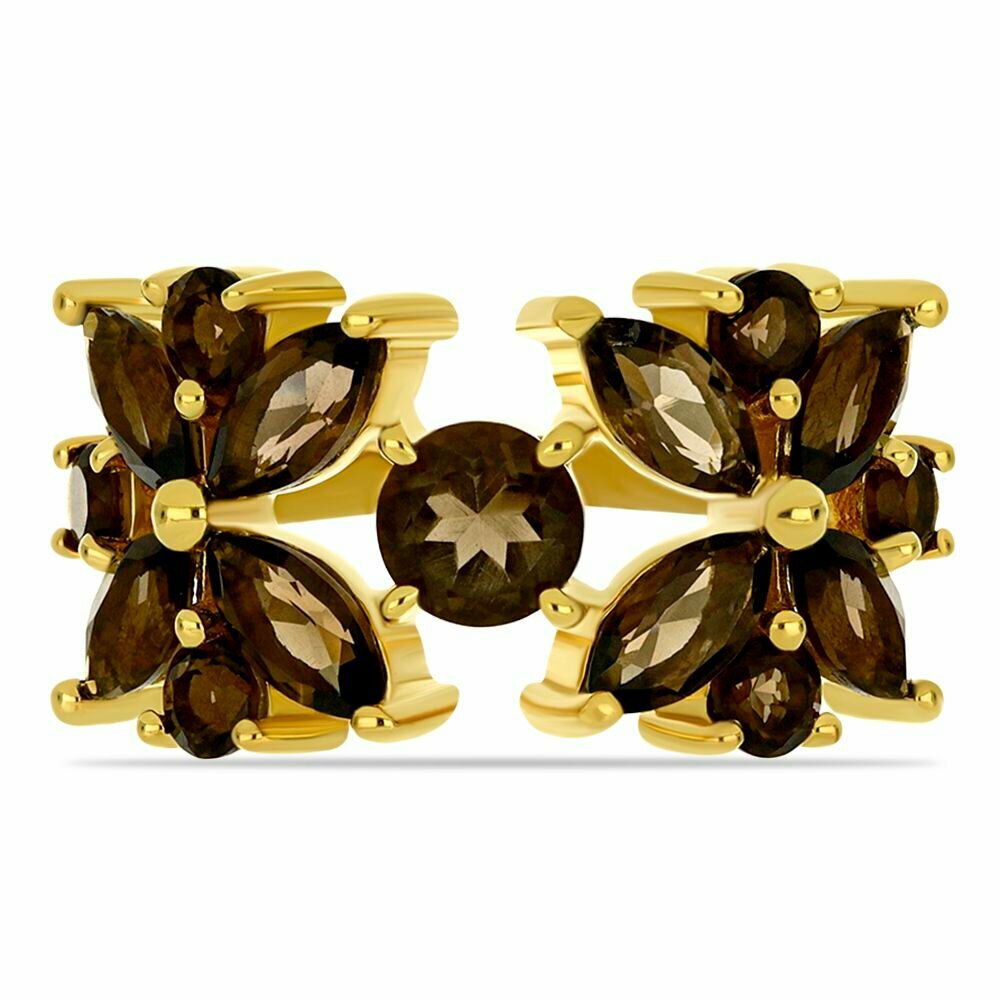 Кольцо тонкое, серебро, 925 проба, кварц