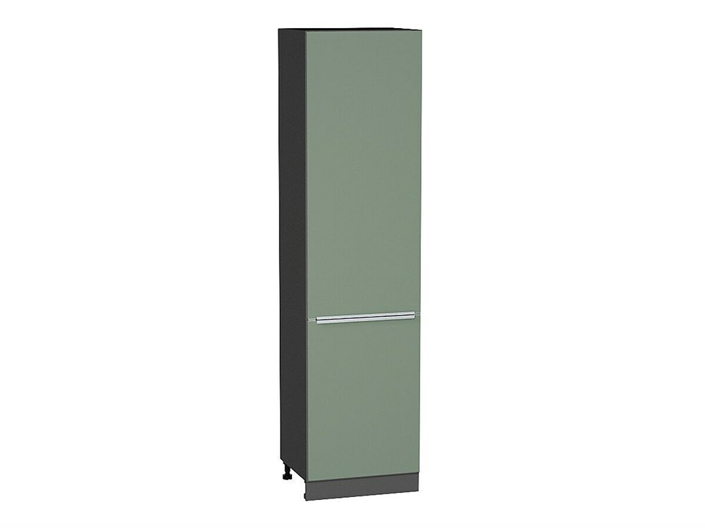 VVT Шкаф пенал с 2-мя дверцами Фьюжн Graphite, Silky Mint, 2340, 600 В*Ш*Г 2336*600*576, фасад МДФ Silky Mint, корпус Graphite Silky Mint