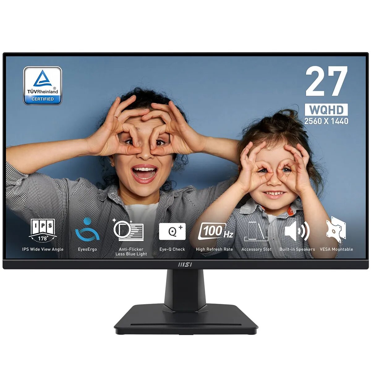 MSI 27" Монитор PRO MP275Q, черный