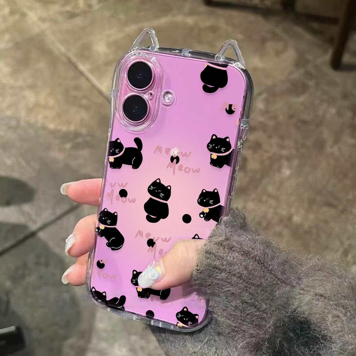 Пудра Hakimi, для чехлов Apple 16/16PRO/MAX/CAT EAR/13/14/15/SOFT SHELL/12