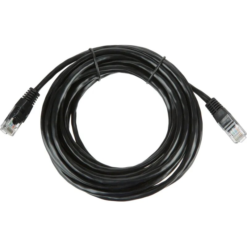 Патч-корд BigTech OPCC011 UTP CCA кат.5e/5м/литой/многожильный (черный) 1883289