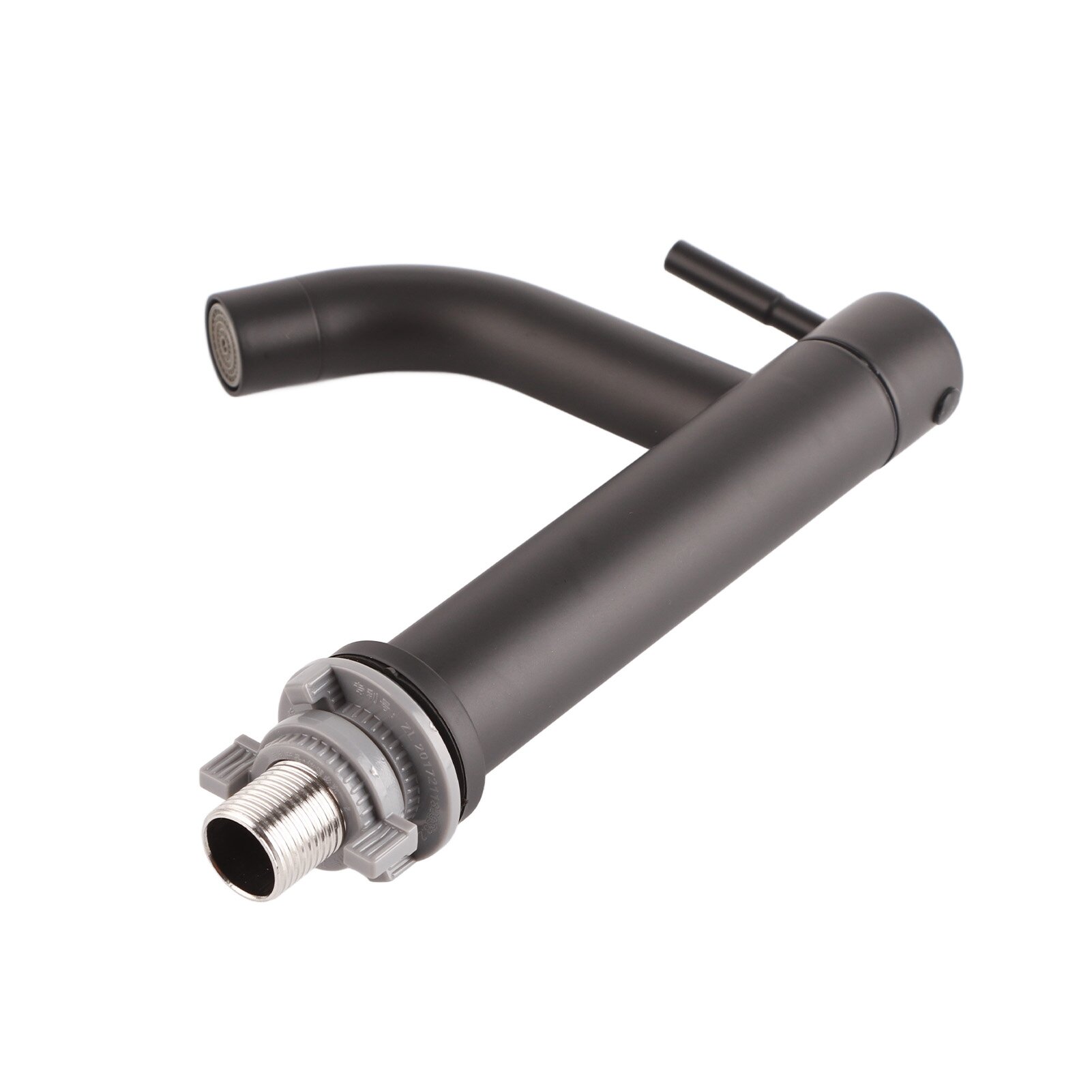 G1/2in нержавеющая сталь умывальник одинарный кран холодной воды для ванной туалет черный коленчатый тип (без трубки)