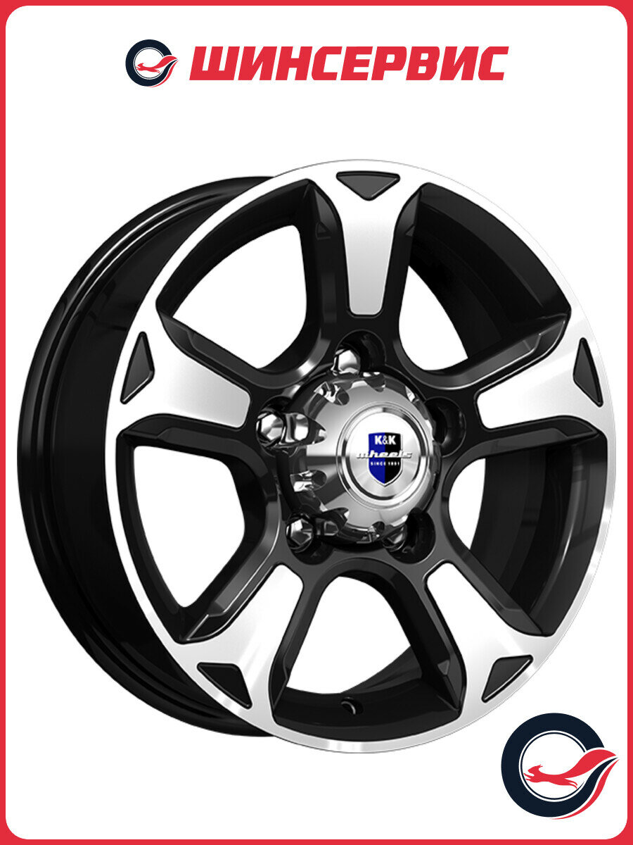 Литой диск КиК Атлант R16x7.0J 5x139.7 ET35 ЦО108.5