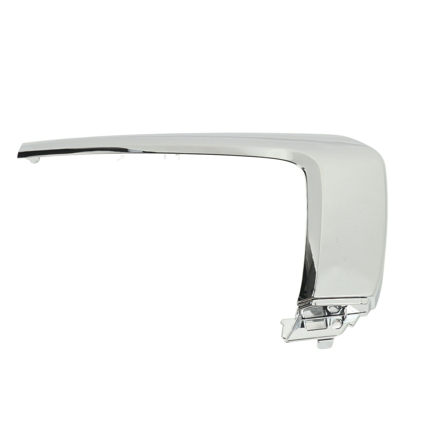 Накладка на передний бампер, центральная, из ABS-пластика, хромированная, для Mitsubishi Outlander 2016-2020, правая, артикул 6407A146.