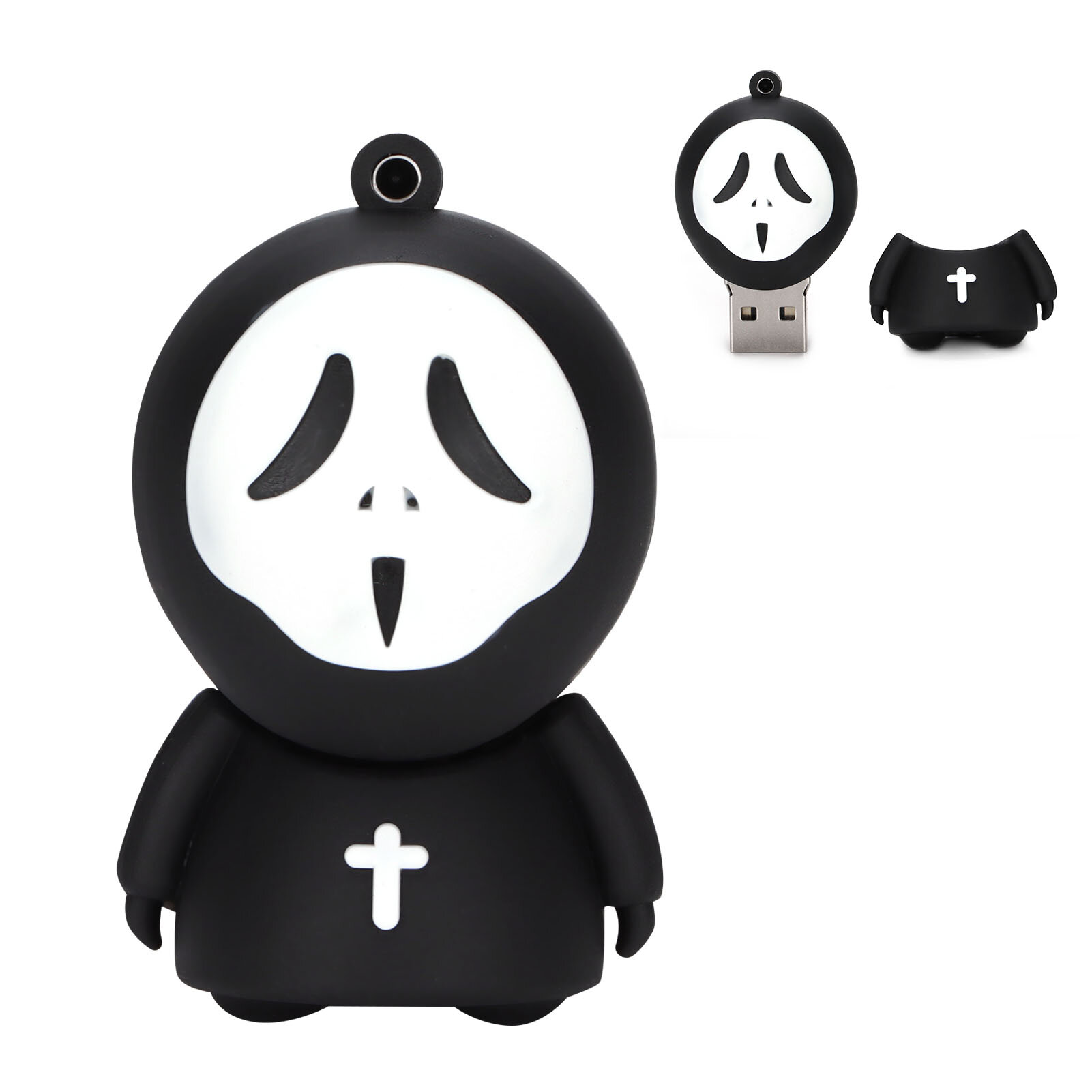 USB-флешка с изображением безликого призрака из мультфильма, USB-накопитель, устройство хранения данных, флешка, подарок на Хэллоуин, 32 ГБ.