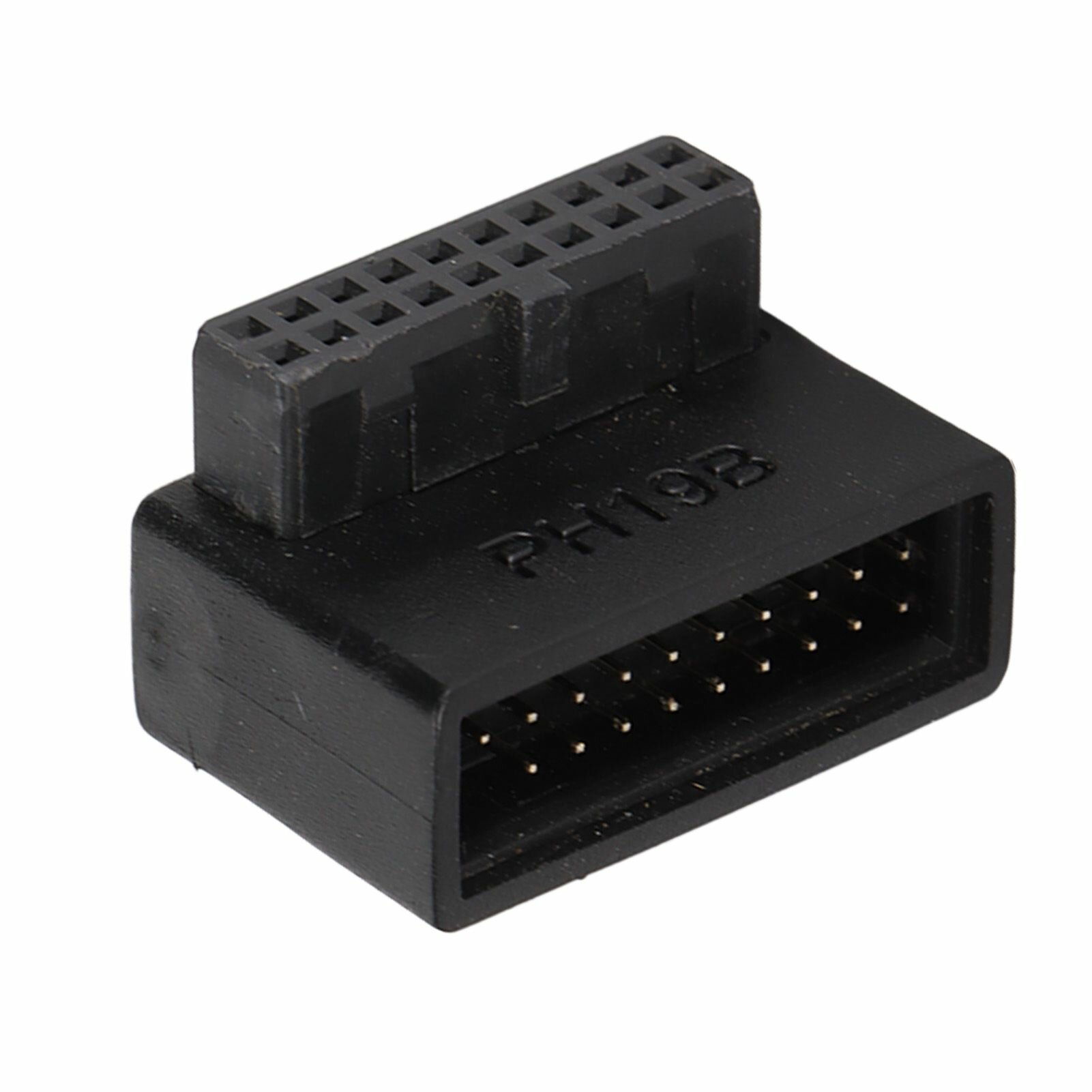 Адаптер USB 3.0 90 градусов, 19/20-контактный разъем питания для многослойной печатной платы, простая установка, удлинитель кабеля PH19B