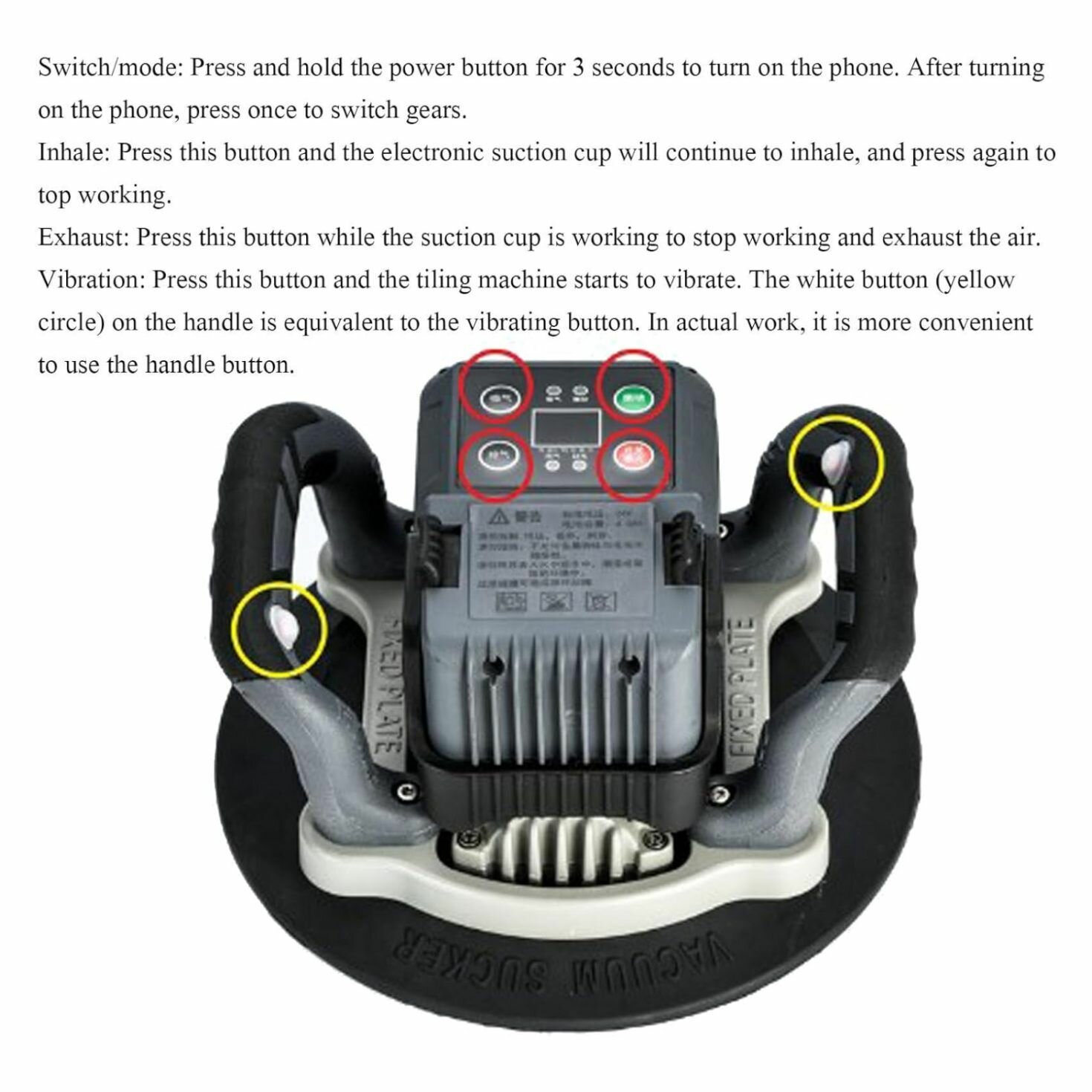 Виброприсоска для укладки плитки