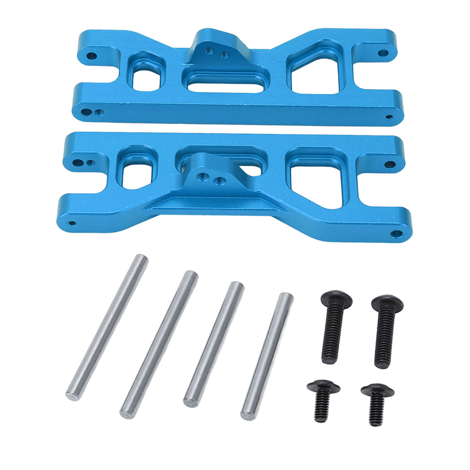 2 шт. Передние рычаги подвески из алюминиевого сплава с пористой конструкцией, регулировка угла наклона, снижение вибрации, детали подвески для ECX 2WD 1/10, синие.