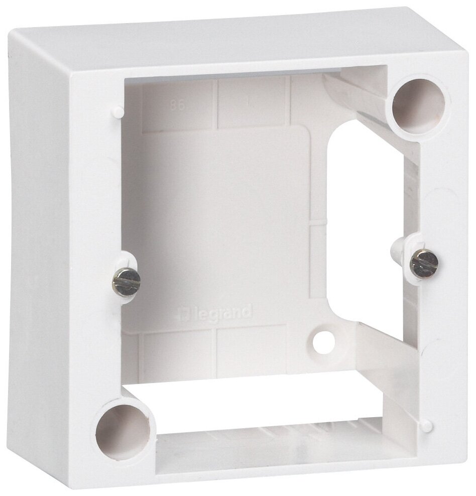 Legrand 055439 Коробка накладная - 1 пост - для розеток 20 А 82x82 мм - глубин .