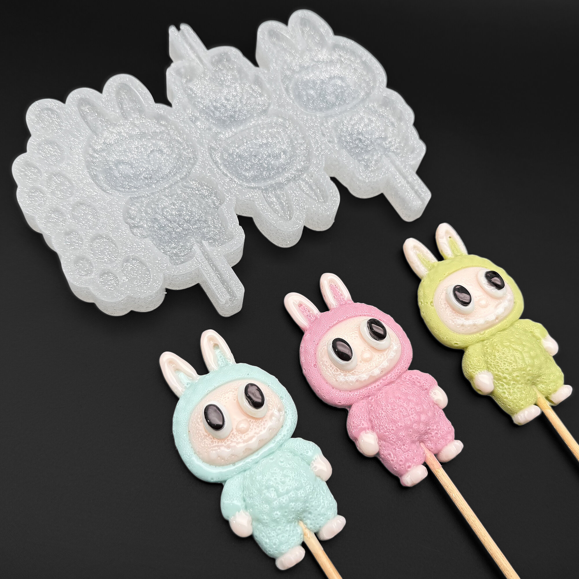 Силиконовая форма молд для леденцов и шоколада Лабубу Labubu