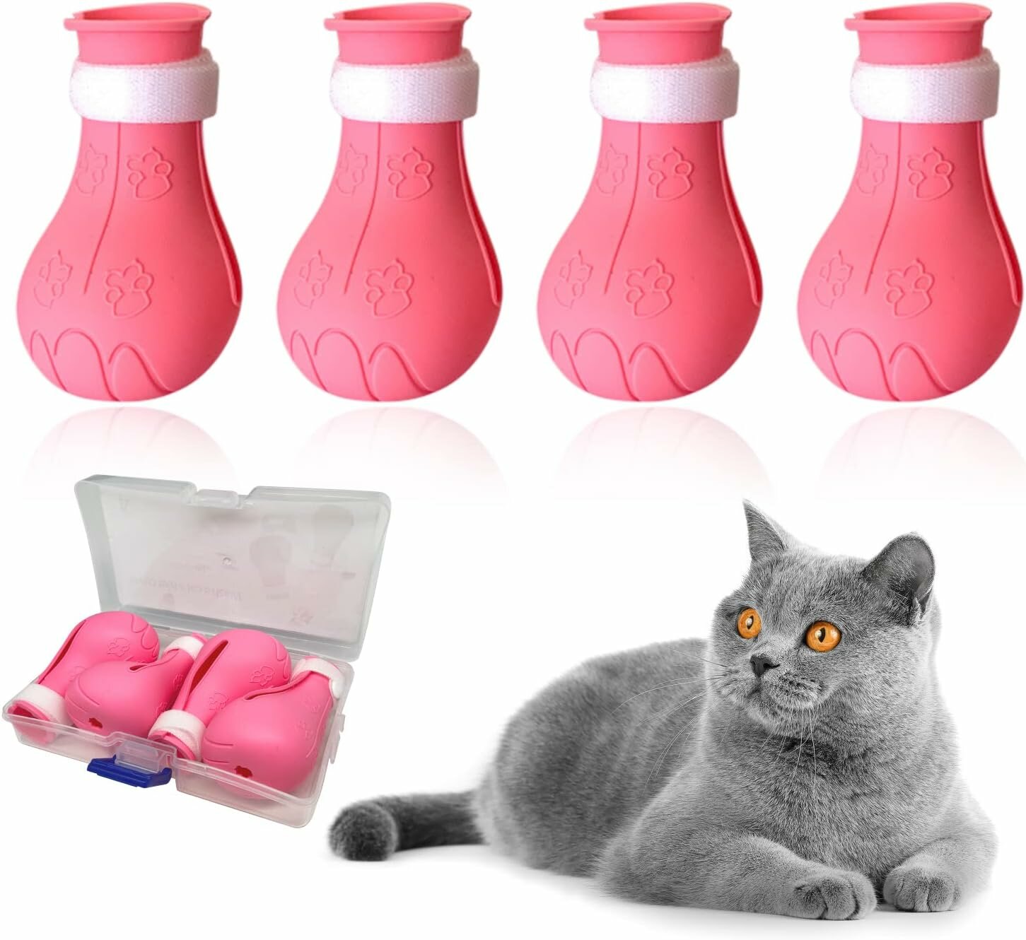 Регулируемая обувь с кошачьими когтями, мягкая силиконовая накладка