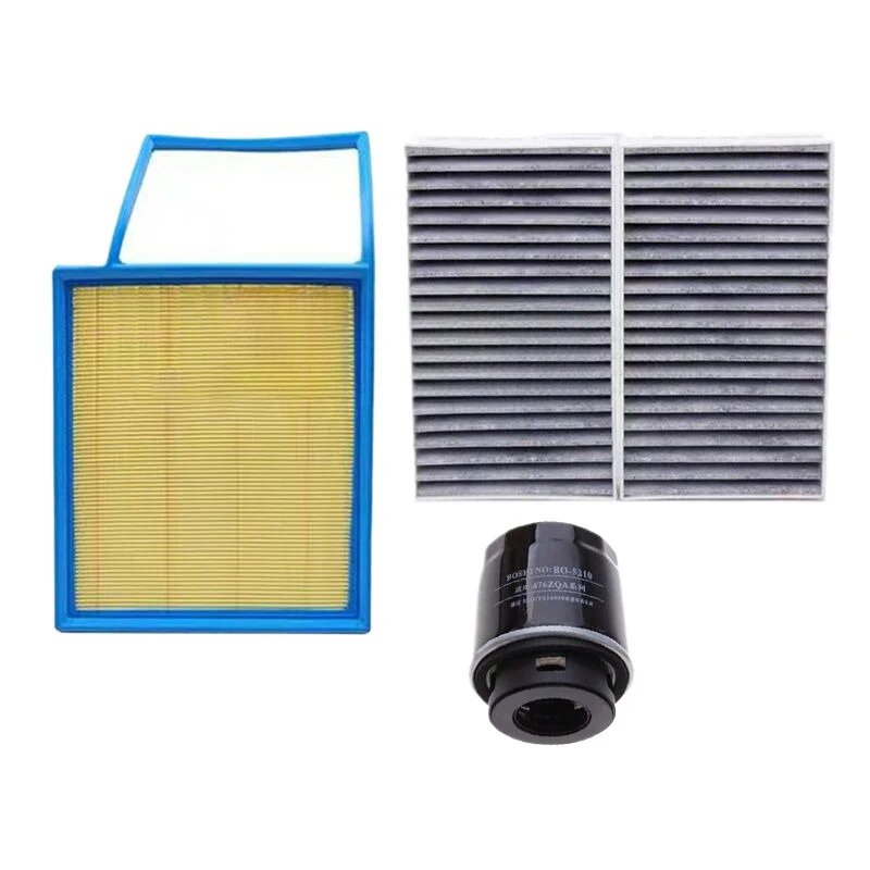 Воздушный фильтр двигателя, салонный фильтр, масляный фильтр, подходит для DENZA N8 1.5T, вставной гибридный 2023, модель двигателя: BYD476ZQC 3pcs