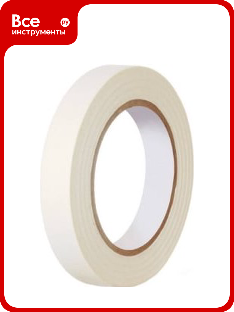 Малярная клейкая лента GAVIAL ( Бумажный скотч / крепп ) 19ммх50м ( Краска и защита стен ) 296